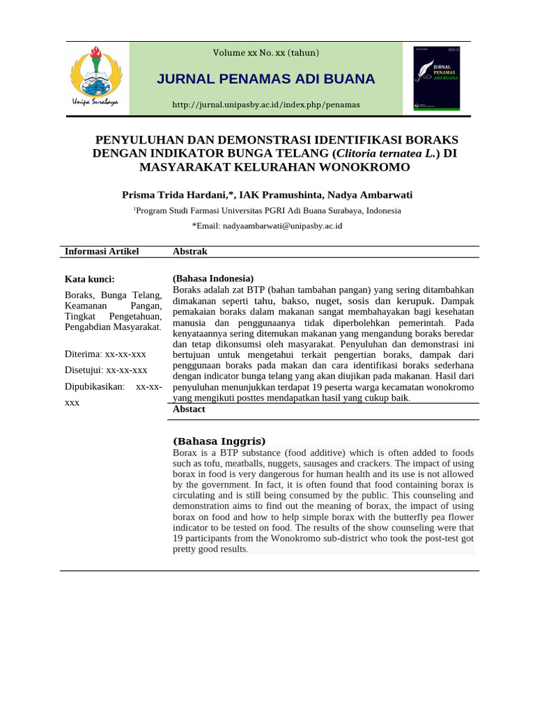 Jurnal Penamas Adi Buana | PDF | Pengembangan Diri | Sains & Matematika