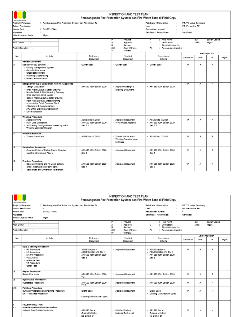 ITP TANK | PDF | Nondestructive Testing | Mechanical Engineering