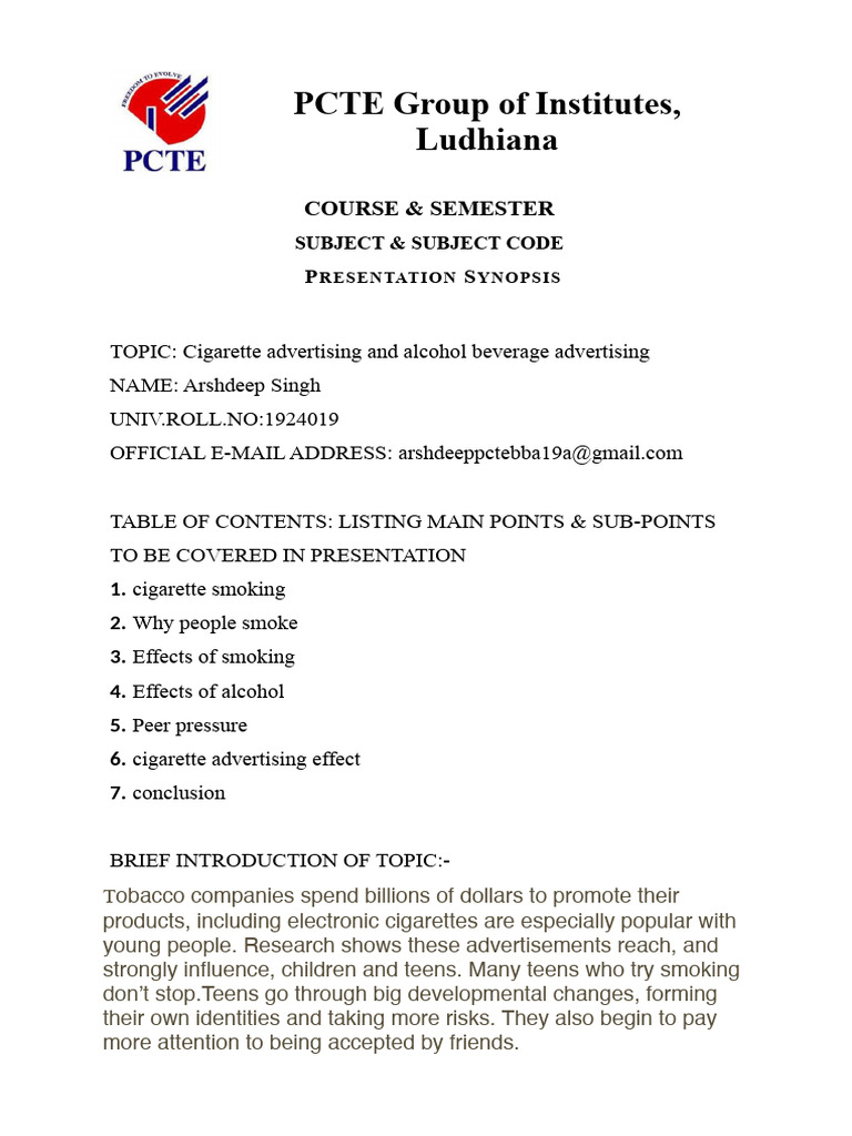 Arshdeep Hvpe | PDF | Electronic Cigarette | Tobacco Smoking