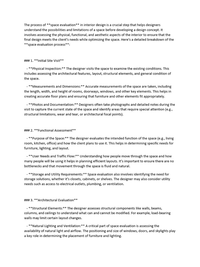 Space Evaluation | PDF | Lighting | Computer Aided Design