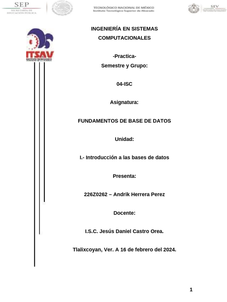 FBD U1t3 Ahp | PDF | Mi sql | Contraseña