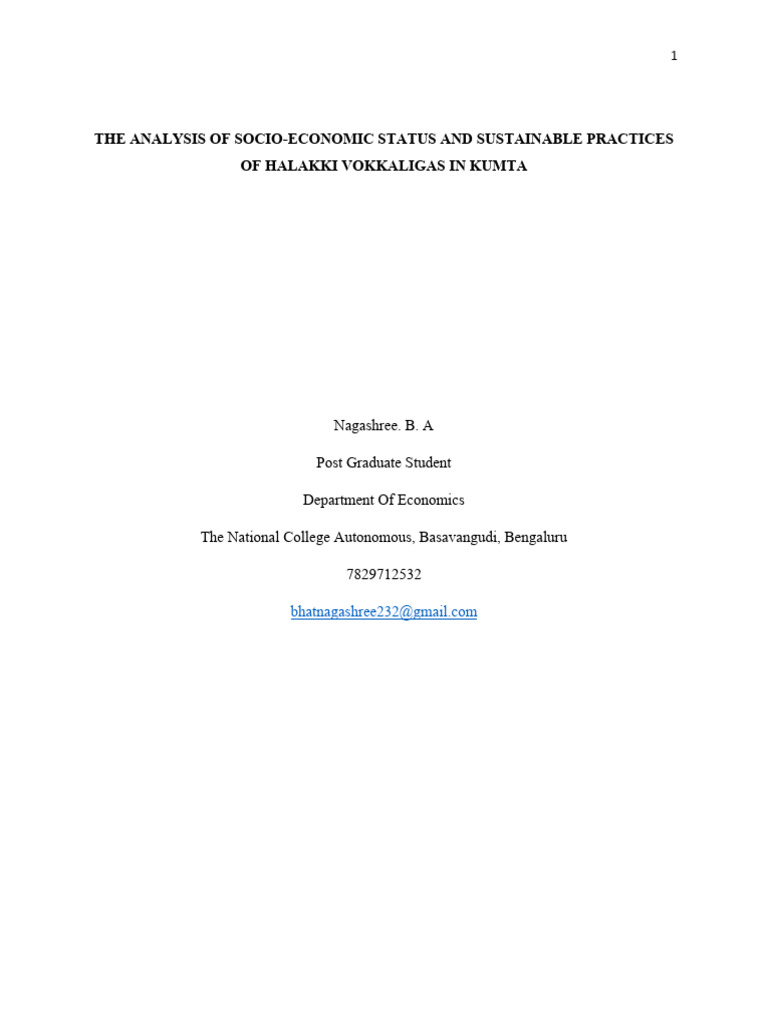 Nagashree GM - 17 | PDF | Natural Environment