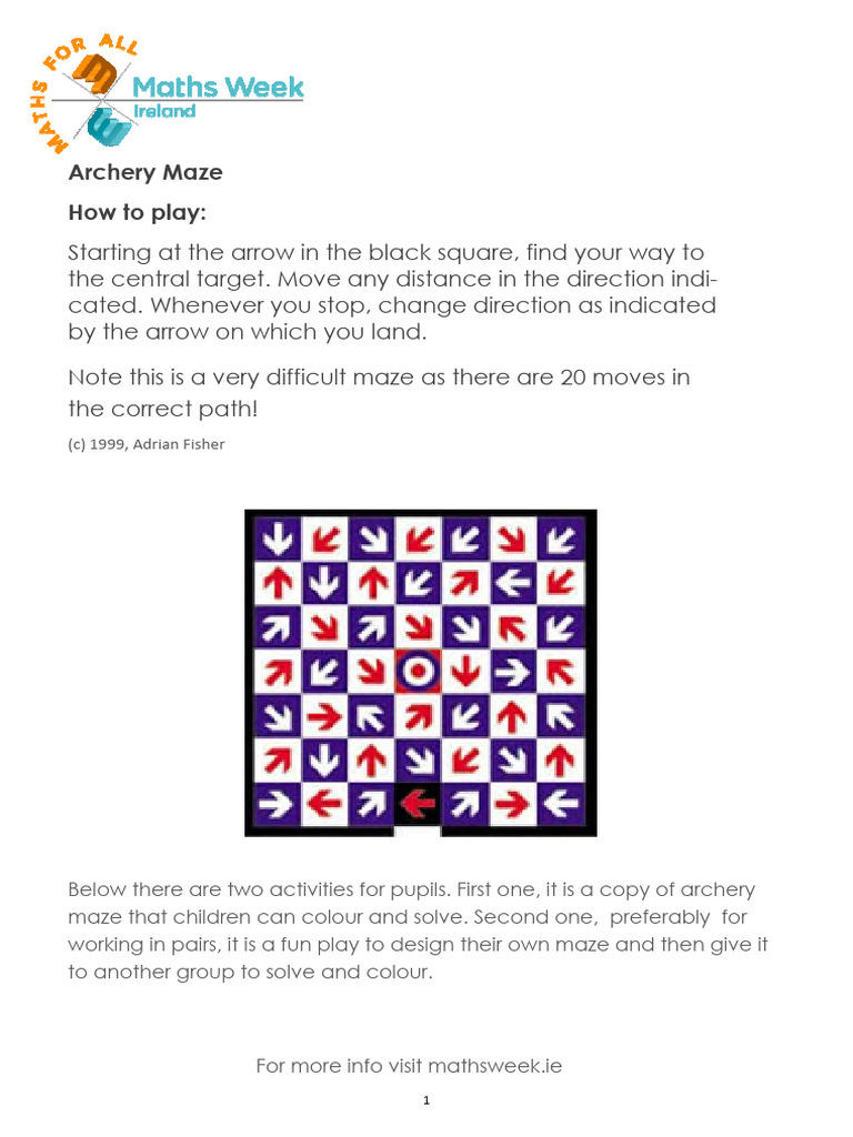 Archery Maze5 6th Class | PDF