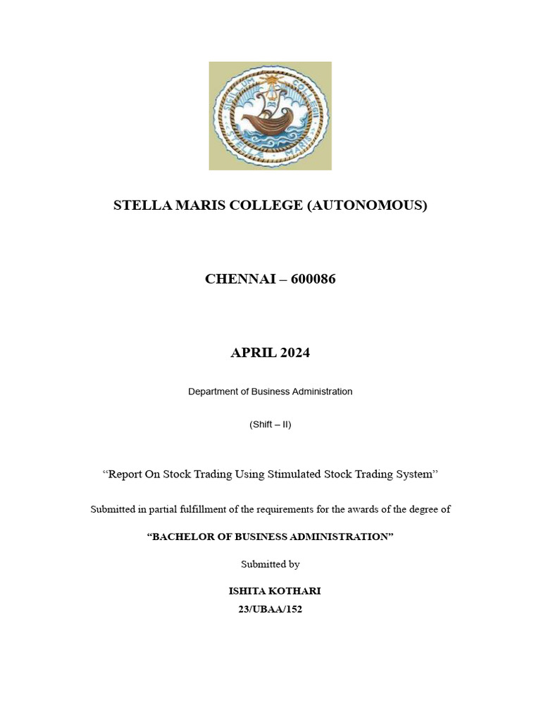 Fs Report 152 | PDF | Stocks | Investing