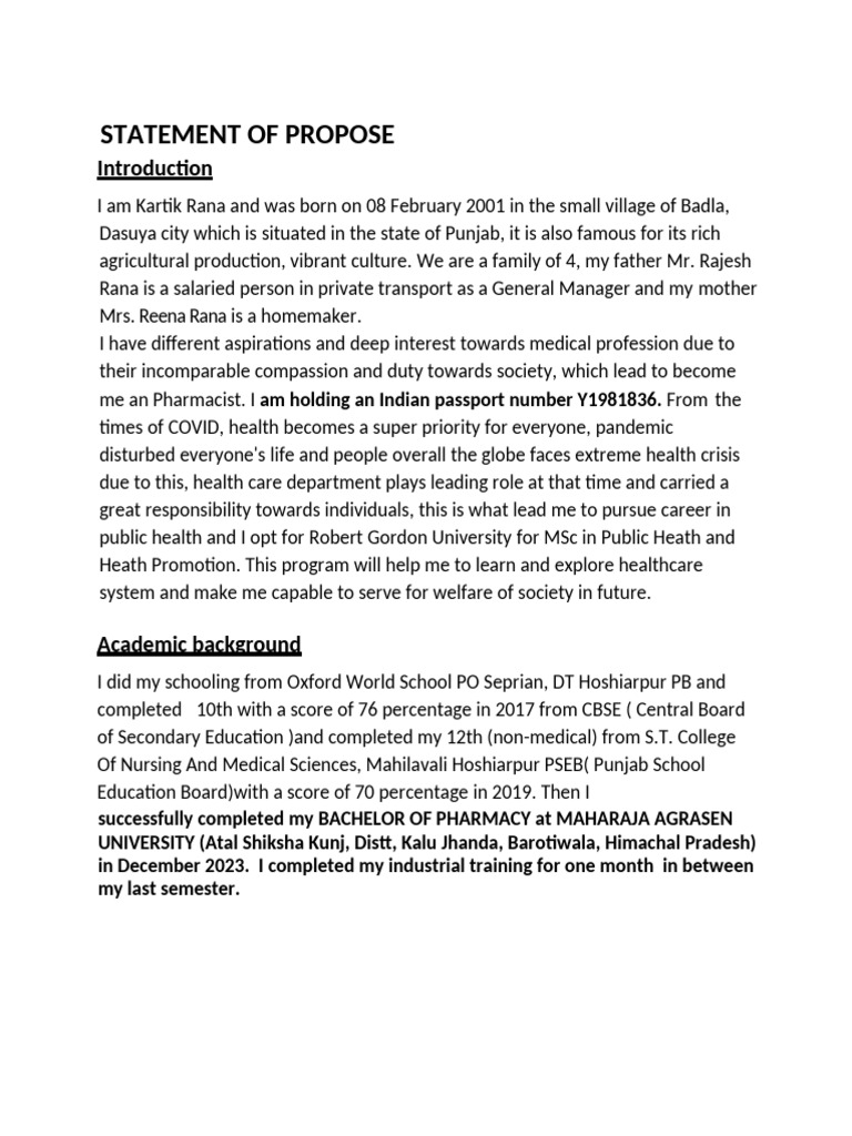 SOP MPH Global Public Health MMU Shiwani | PDF | Health Care