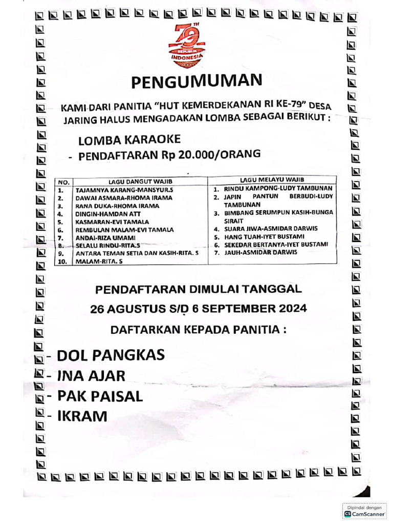 Pengumuman | PDF