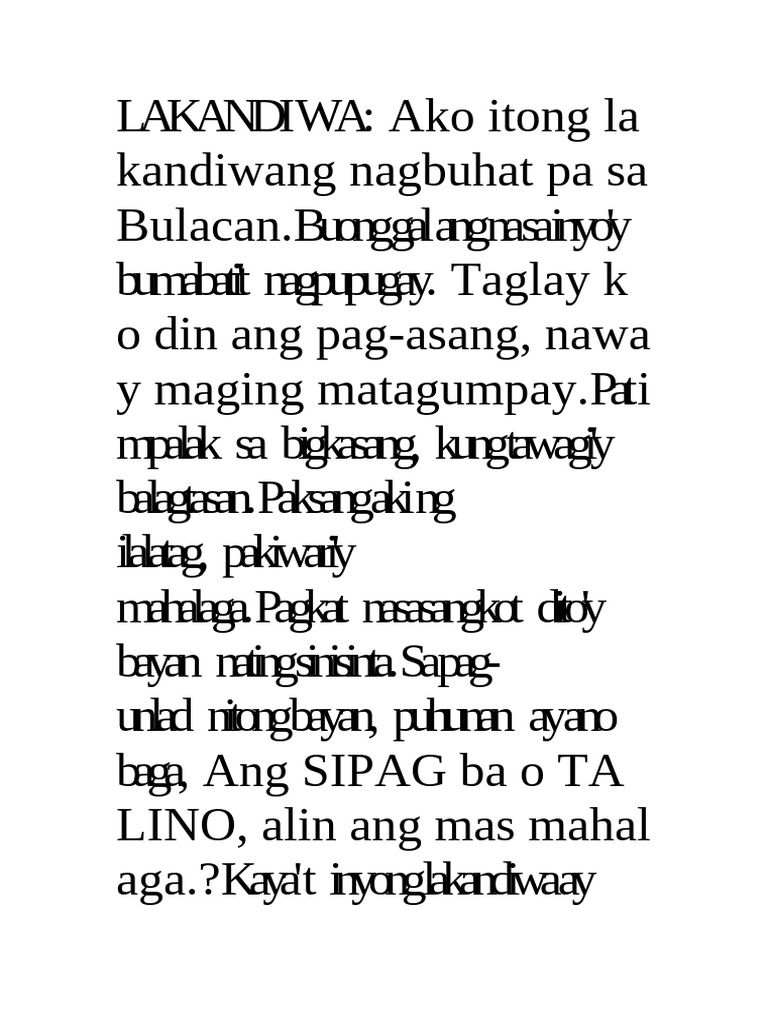 LAKANDIWA | PDF