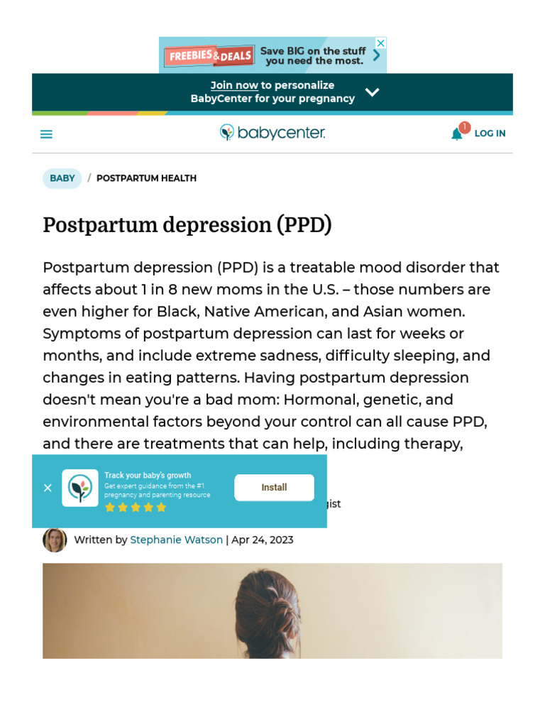 Postpartum Depression - Symptoms, Treatment, and Risk Factors ...
