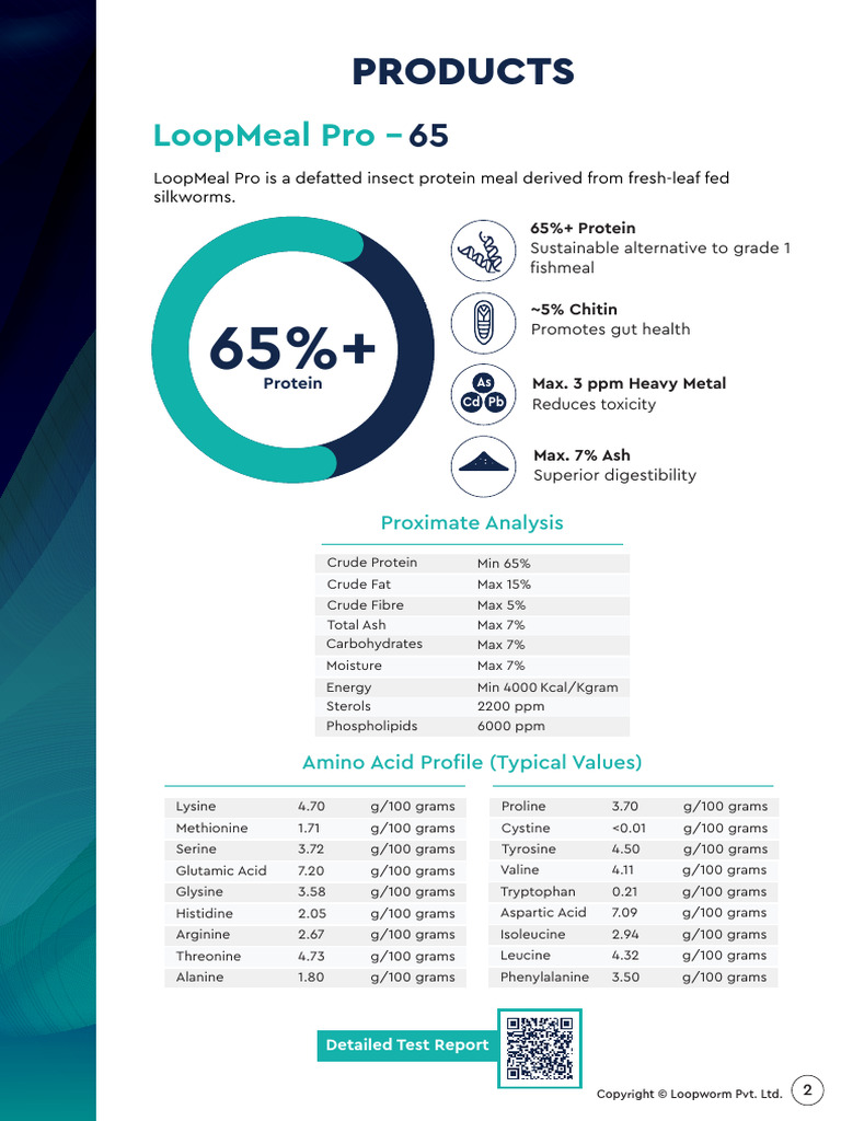Loop Meal Pro Spec Sheet | PDF | Proteins | Structural Biology