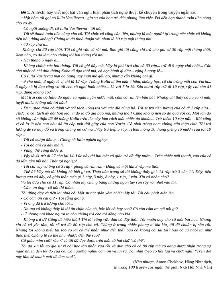 ĐỀ 1. NHU NHƯỢC | PDF