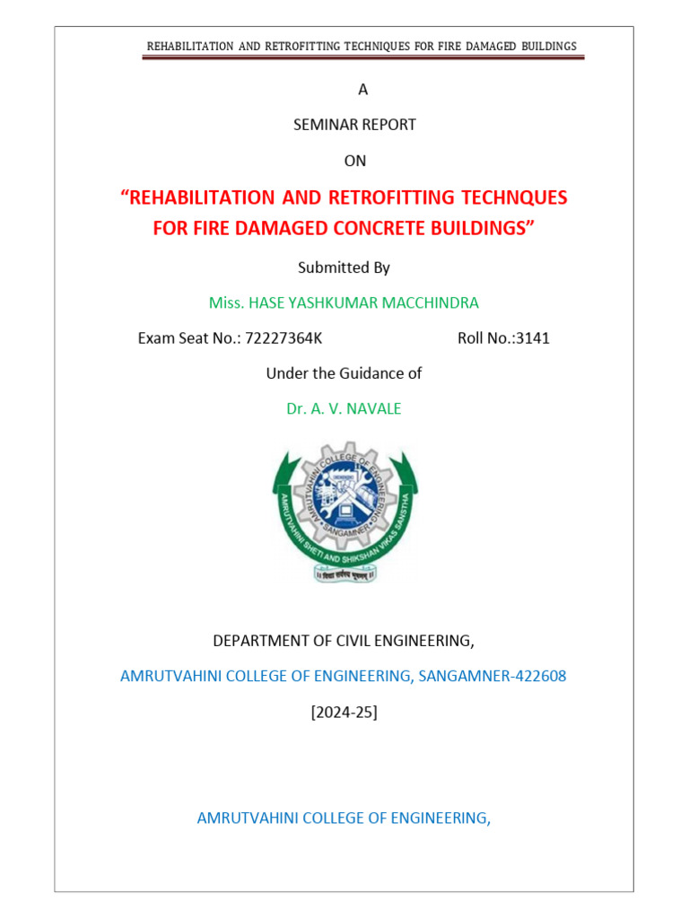 YASH REPORT | PDF | Fibre Reinforced Plastic | Concrete
