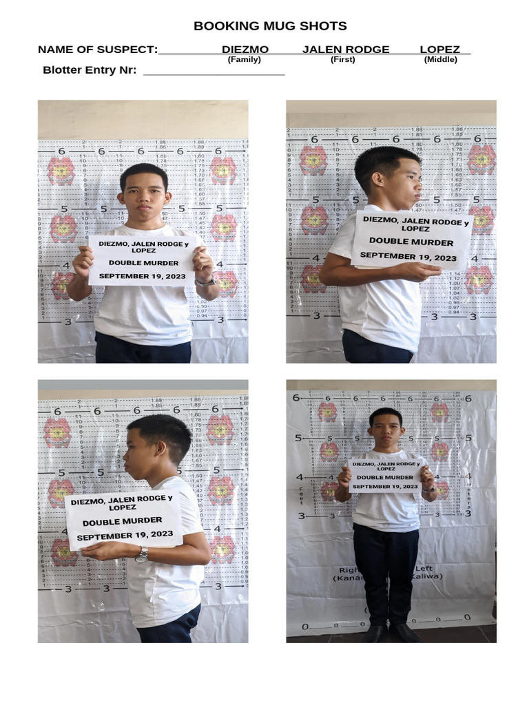 Booking Mug Shots | PDF