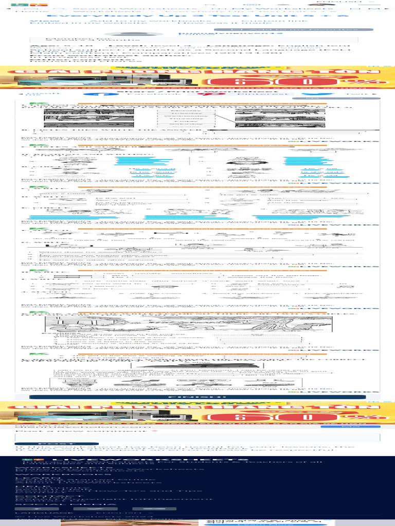 Everybody Up 3 Test Unit 5 + 6 Worksheet Live Worksheets | PDF