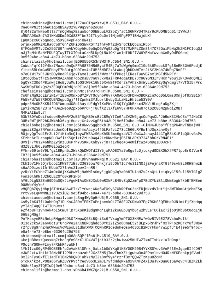 Encrypted Email Data List | PDF