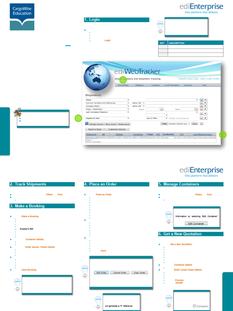 Sovereign Quick Start Guide Track Trace | PDF | Cargo | Software