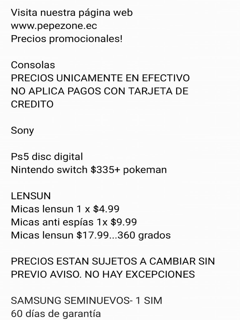 Precios | PDF