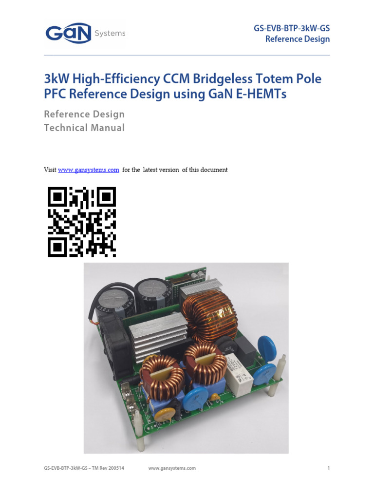 3kW Bridgeless PFC Reference Design | PDF | Mosfet | Rectifier
