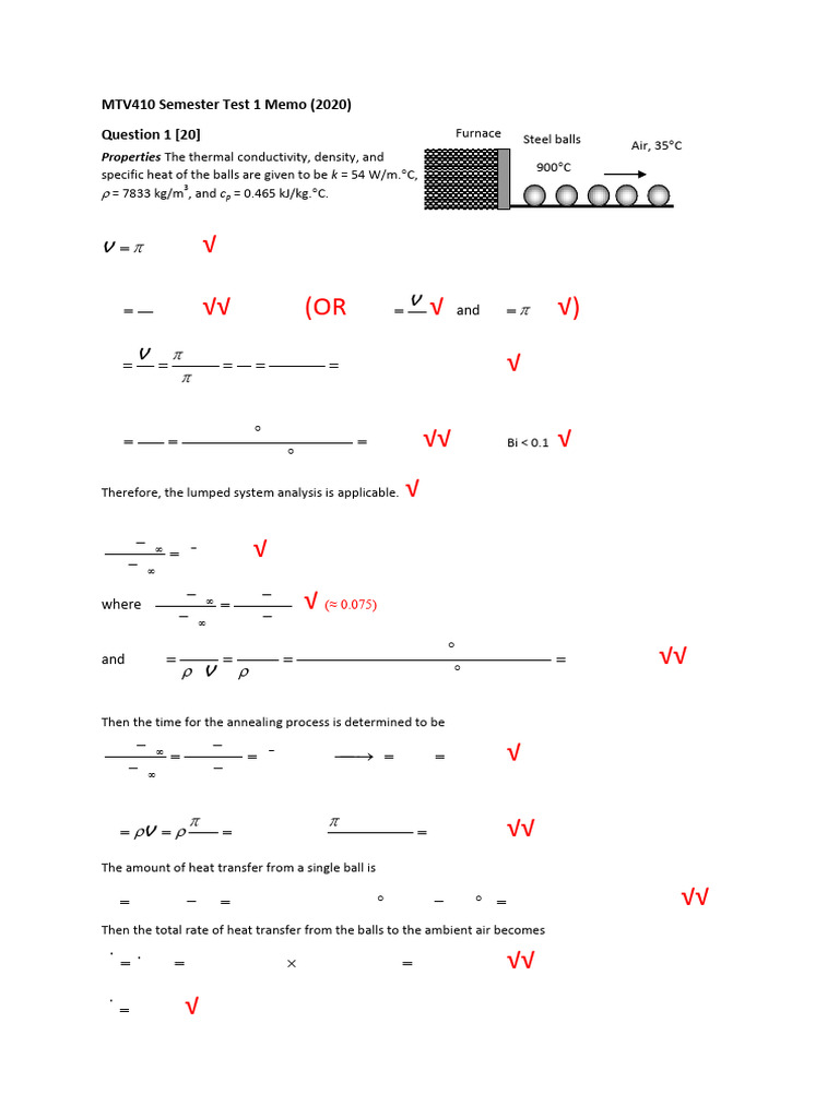 MTV410 - ST1 2020 Memo | PDF | Quantity | Physical Quantities