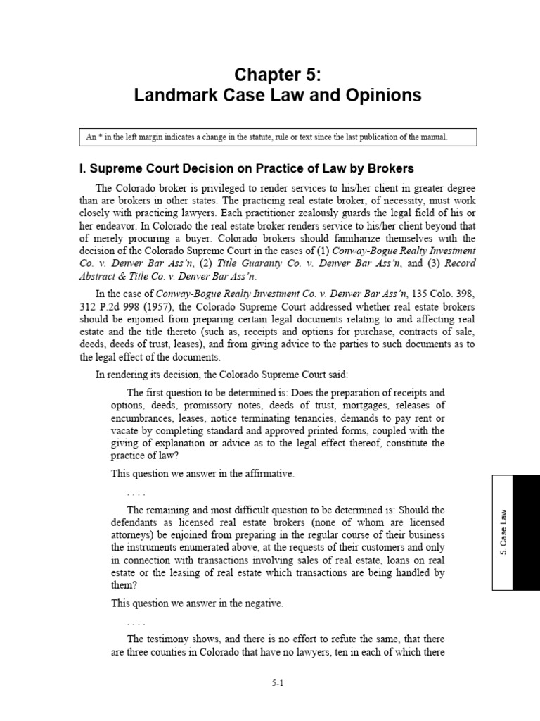 Ch05 Landmark Case Law Opinions | PDF | Injunction | Lawyer