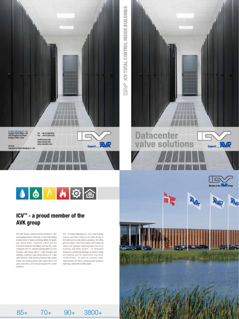 ICV Datacentre Application Brochure A3 | PDF | Valve | Pump
