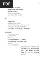 138 Legal Notice Format | PDF | Cheque | Banks