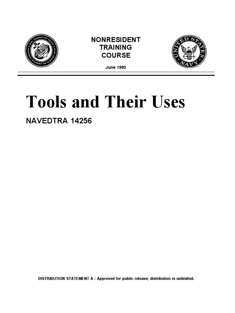 US Navy Course NAVEDTRA 14256 - Tools and Their Uses | PDF | Fraction ...