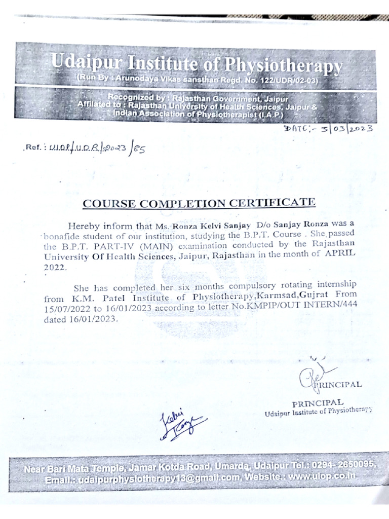 course completion | PDF