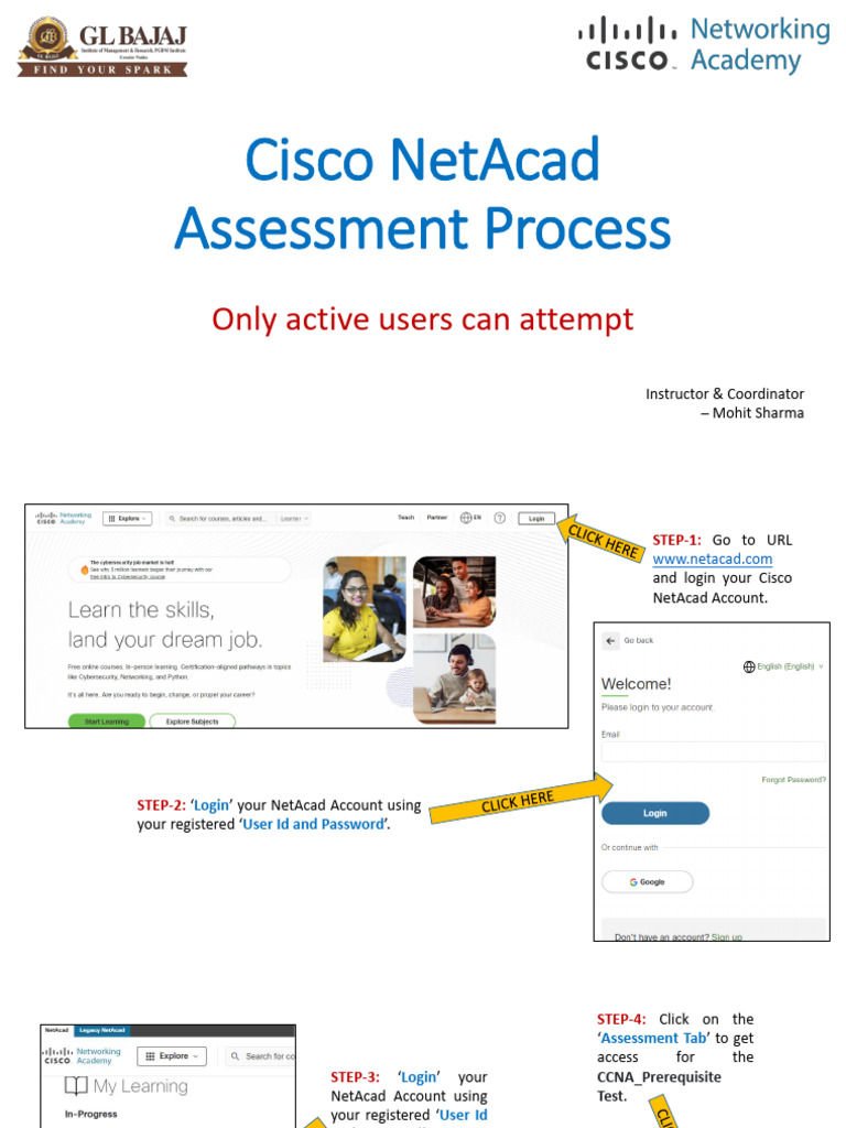 NetAcad Pre-Assessment Process | PDF