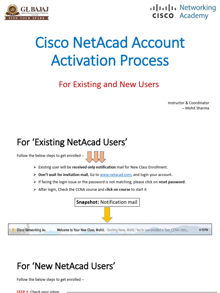 NetAcad Invitation Acceptance Process | PDF | Career & Growth | Business