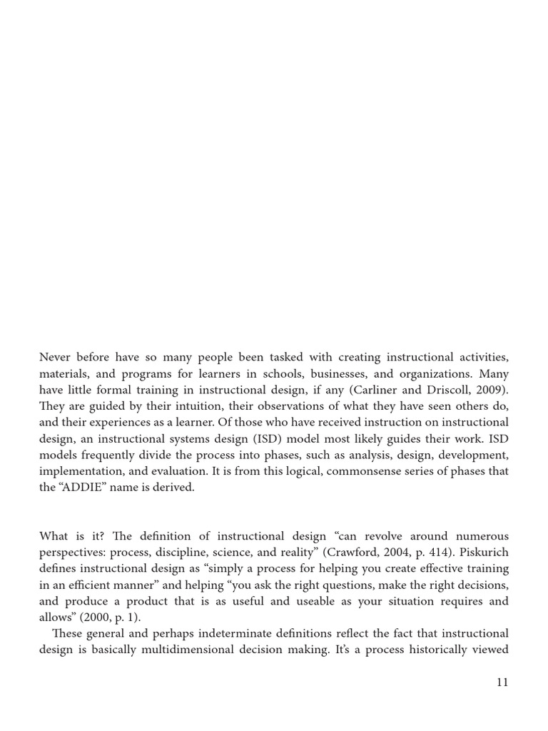 Allen - Chapt 2 Instructional Systems Design - Leaving ADDIE For SAM (2012, Association For ...