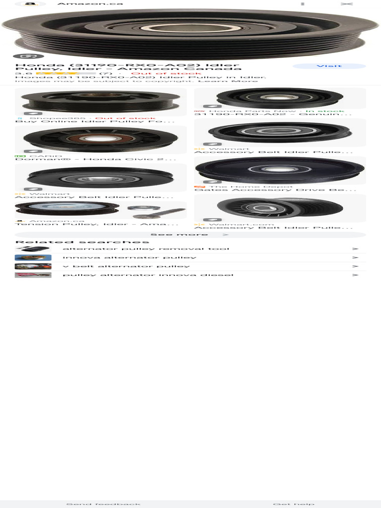 Honda r20 Idler Pulley - Google Search | PDF