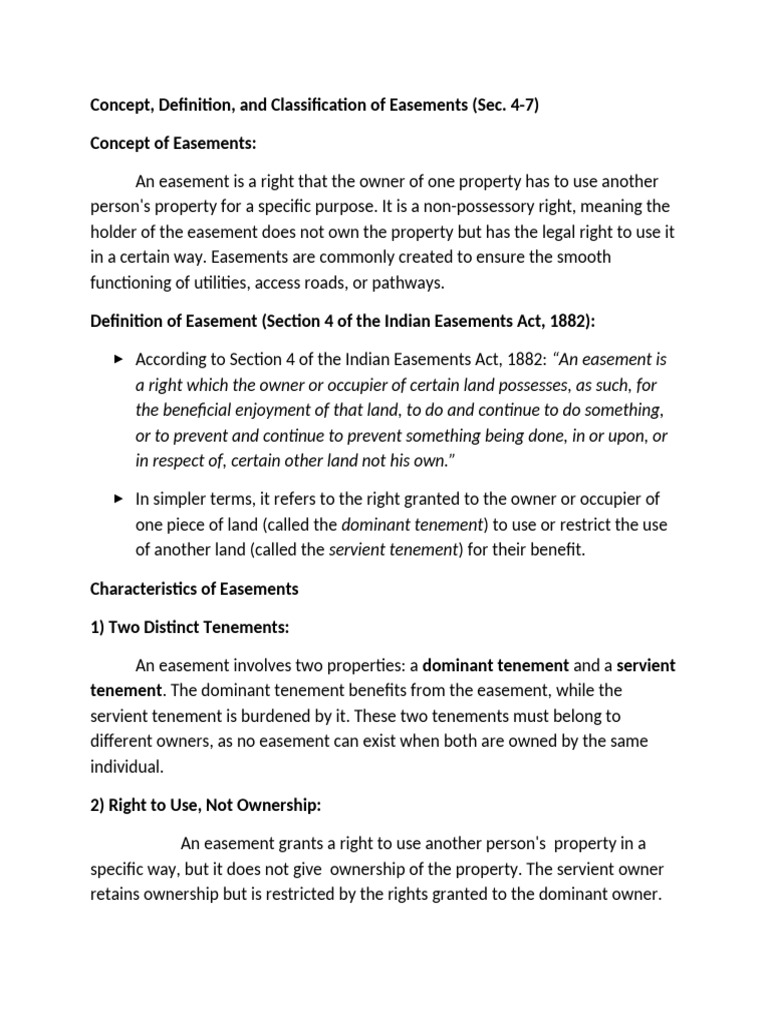 Unit 6 TP Act | PDF | Easement | Lease