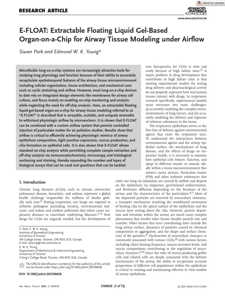Adv Materials Technologies - 2021 - Park - E FLOAT Extractable Floating ...