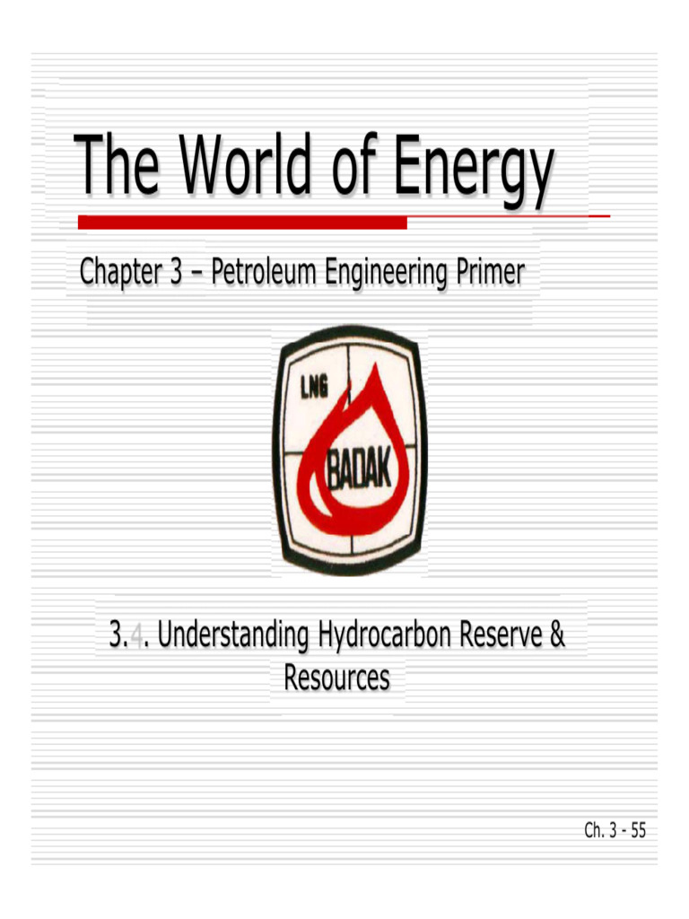 03E Understanding Hydrocarbon Resources & Reserves | PDF | Fuels | Energy Industry