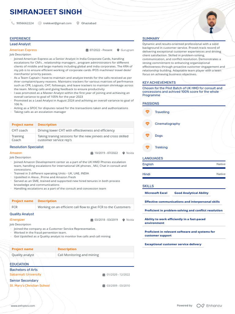 Simran Jeet Singh Resume | PDF | Business