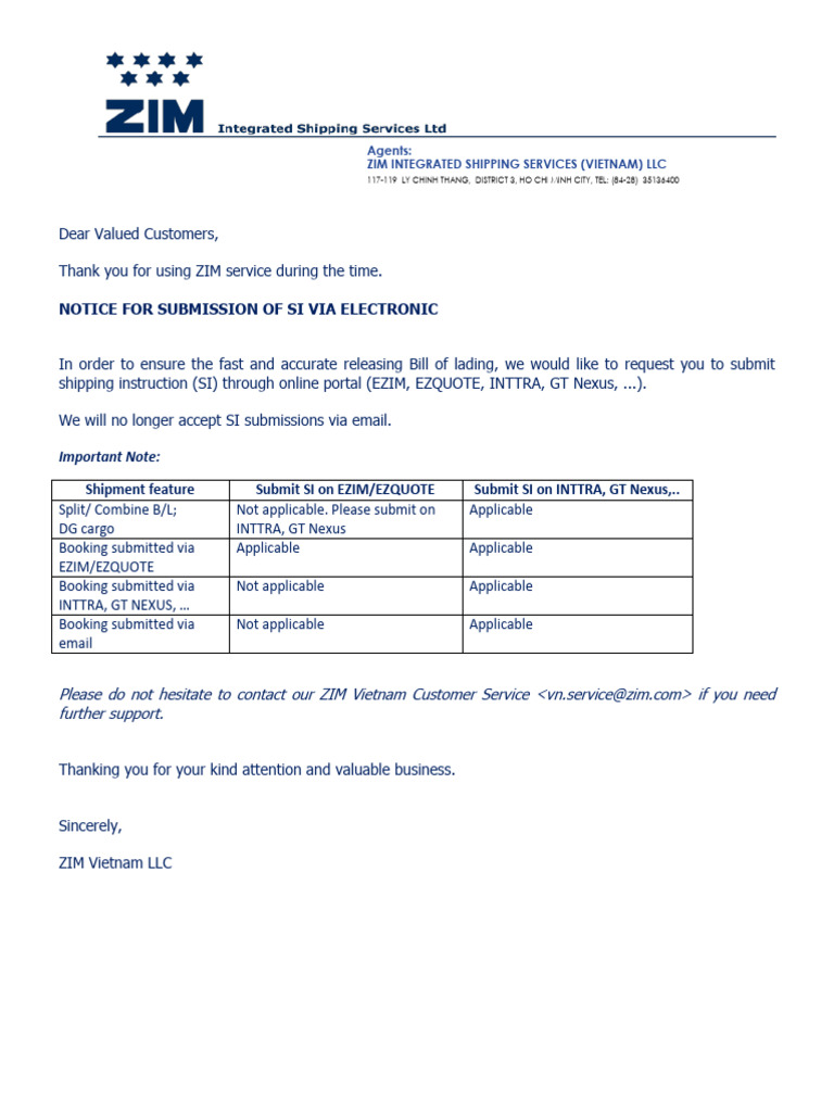 Online SI Submission Notice | PDF | Finance & Money Management ...