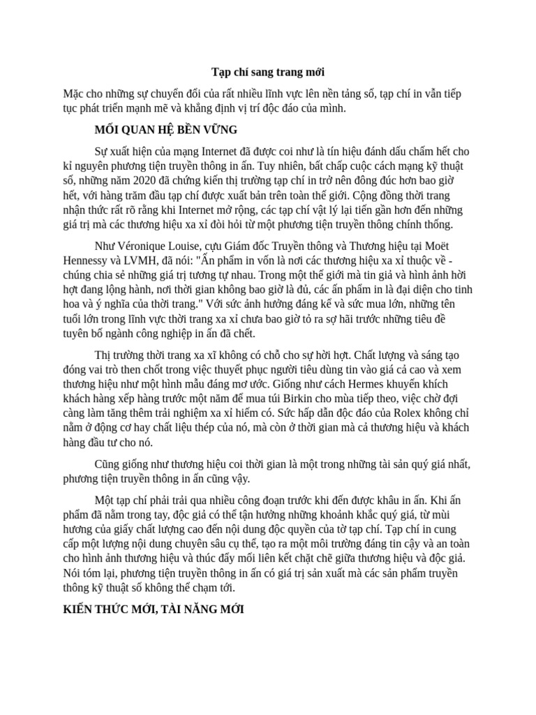 T P Chí Sang Trang M I | PDF