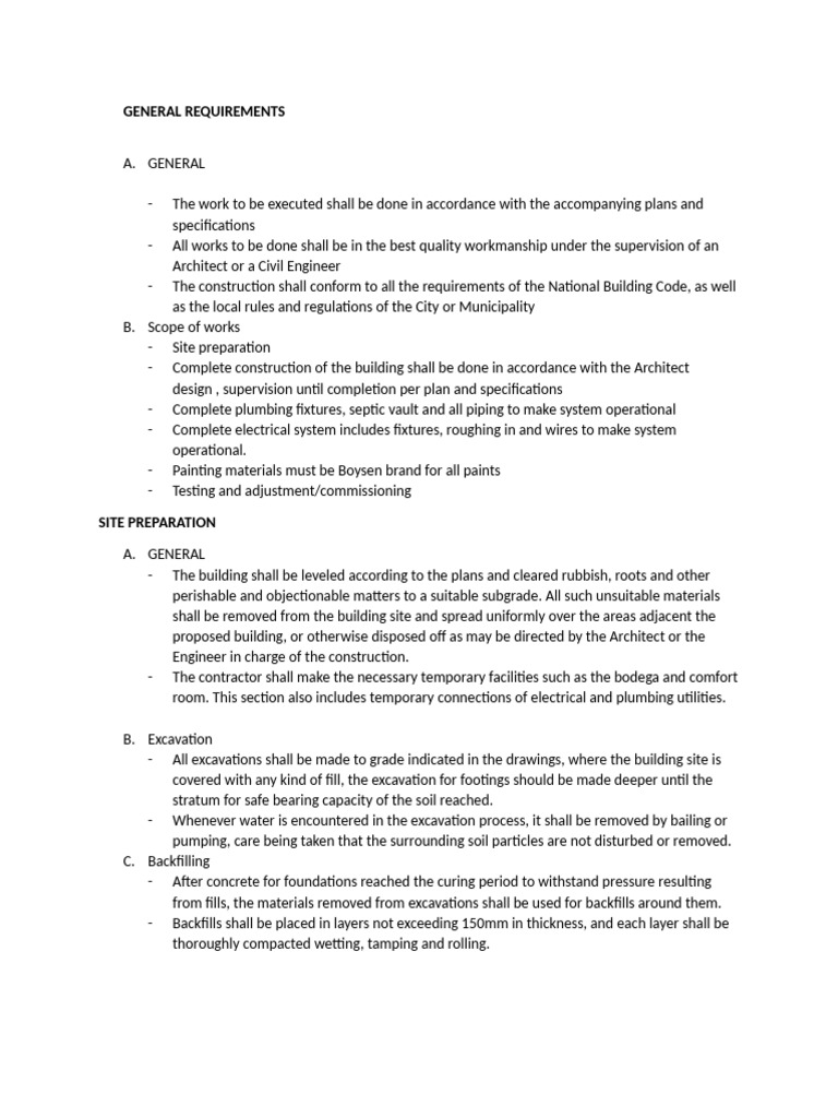 Construction Quality Standards and Requirements | PDF | Concrete ...