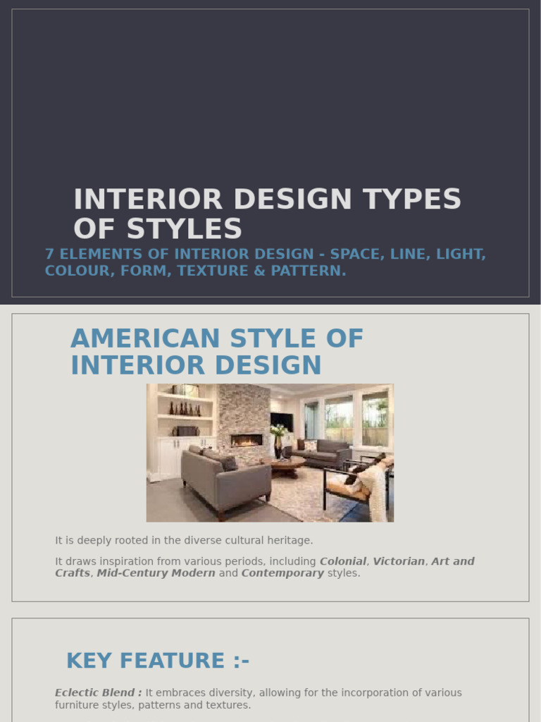 Interior Design Types of Styles | PDF | Social Science | Home & Garden
