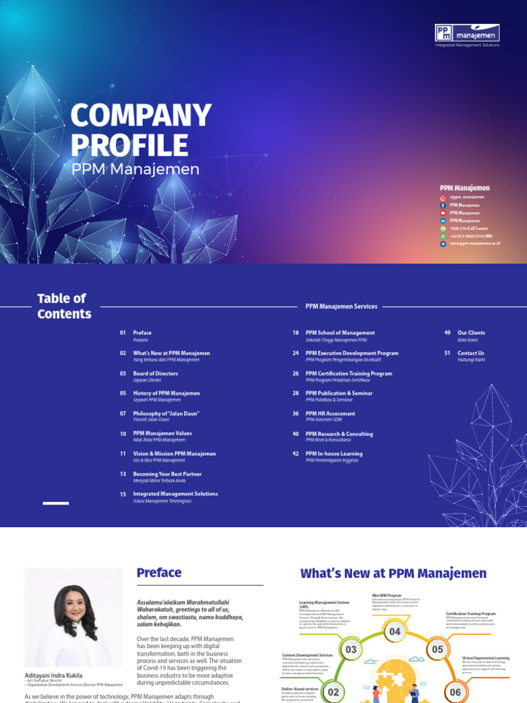 Compro PPM Manajemen 2022 | PDF | Learning | Instructional Design