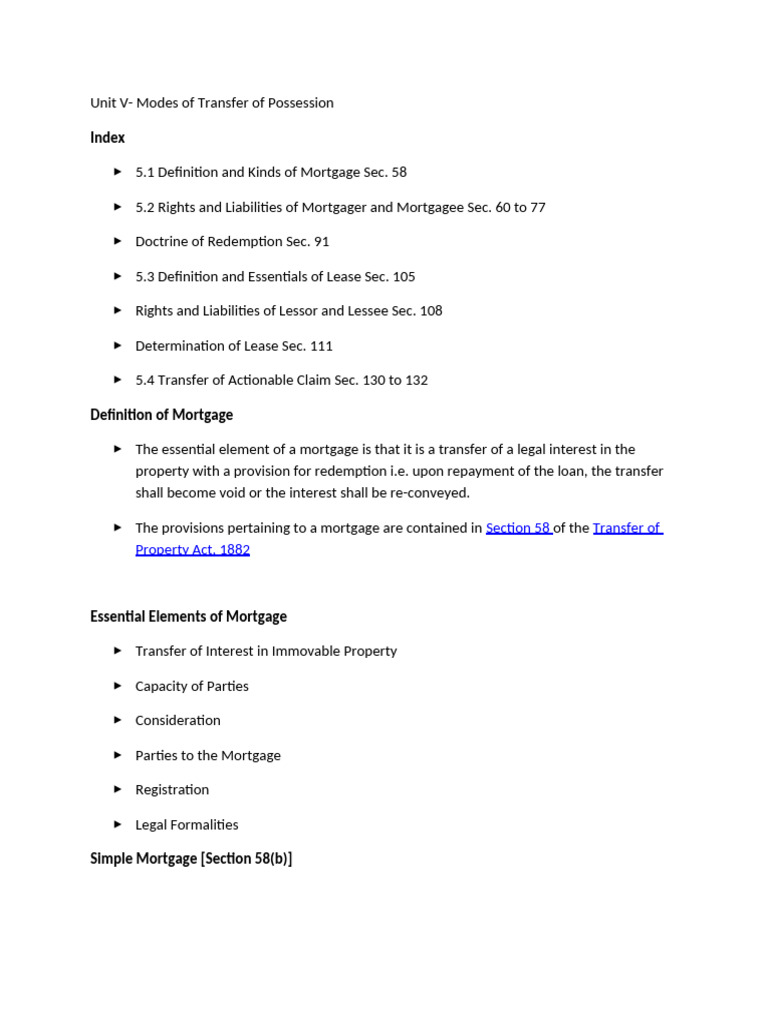 UNIT 5 TP ACT | PDF | Mortgage Law | Lease