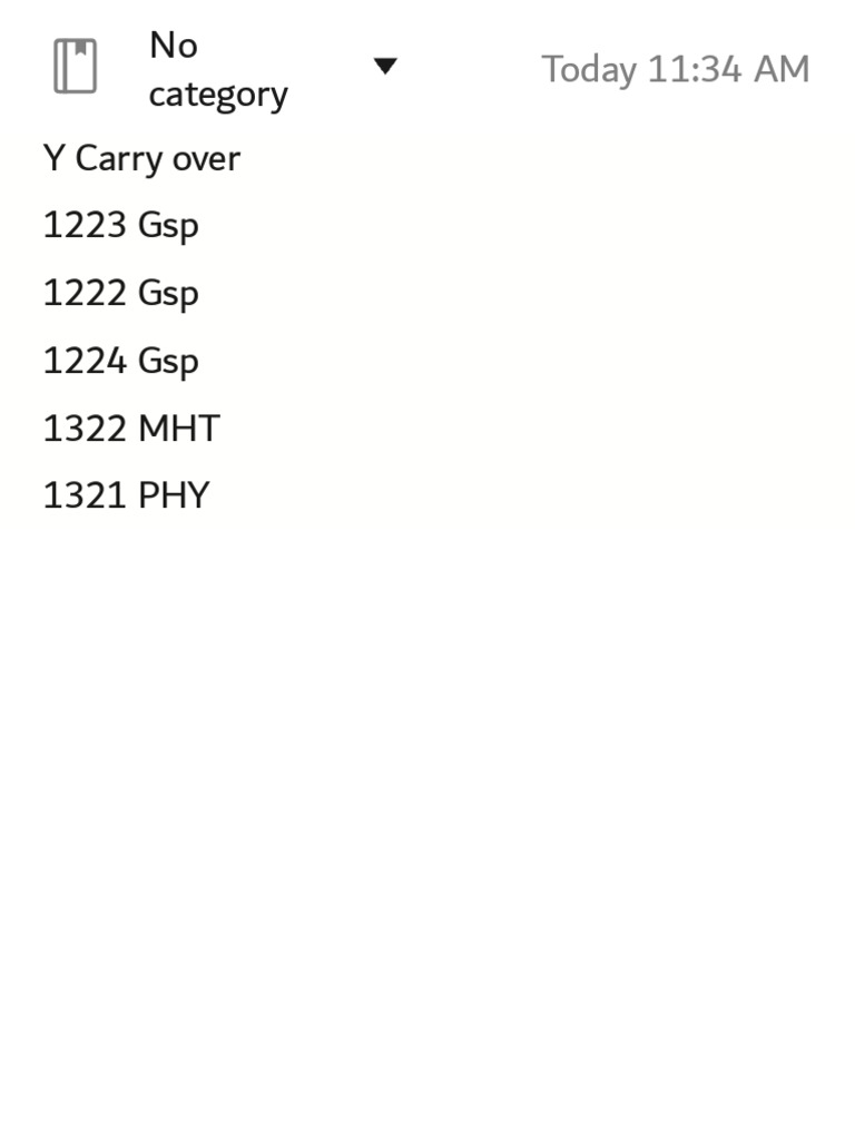 Carry Over | PDF
