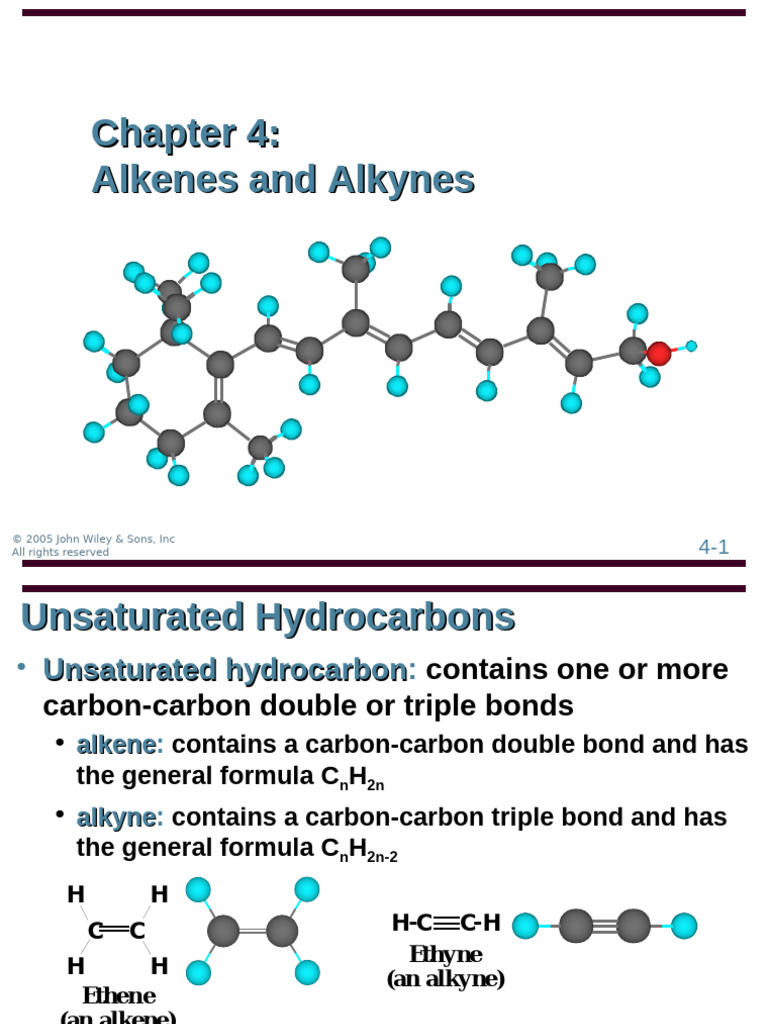 Nomenclature 2 - Alkenes and Alkynes | PDF | Alkene | Hydrocarbons