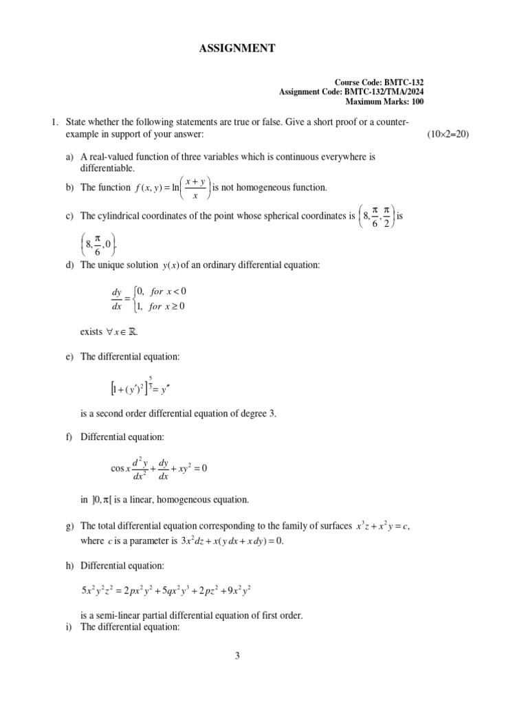 BMTC 132 | PDF | Function (Mathematics) | Mathematical Concepts