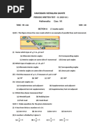 Maths Sample Paper For Dav Class 6.. Final Term 2024-25 Must Practice | PDF
