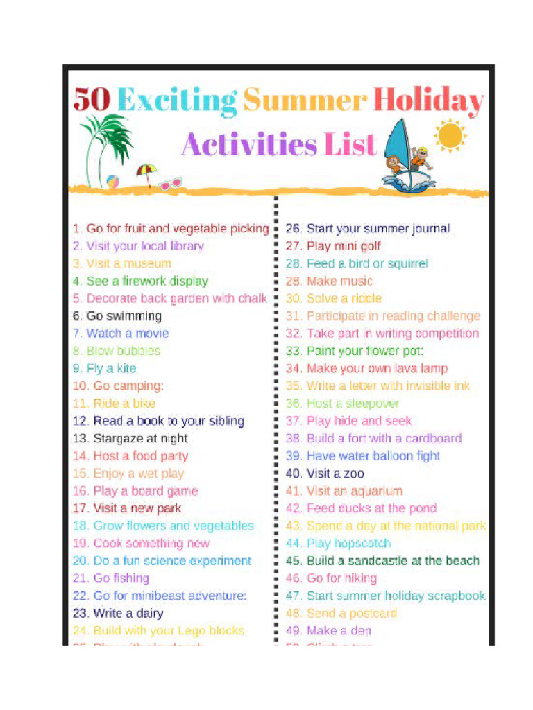 50 Fun Activities | PDF