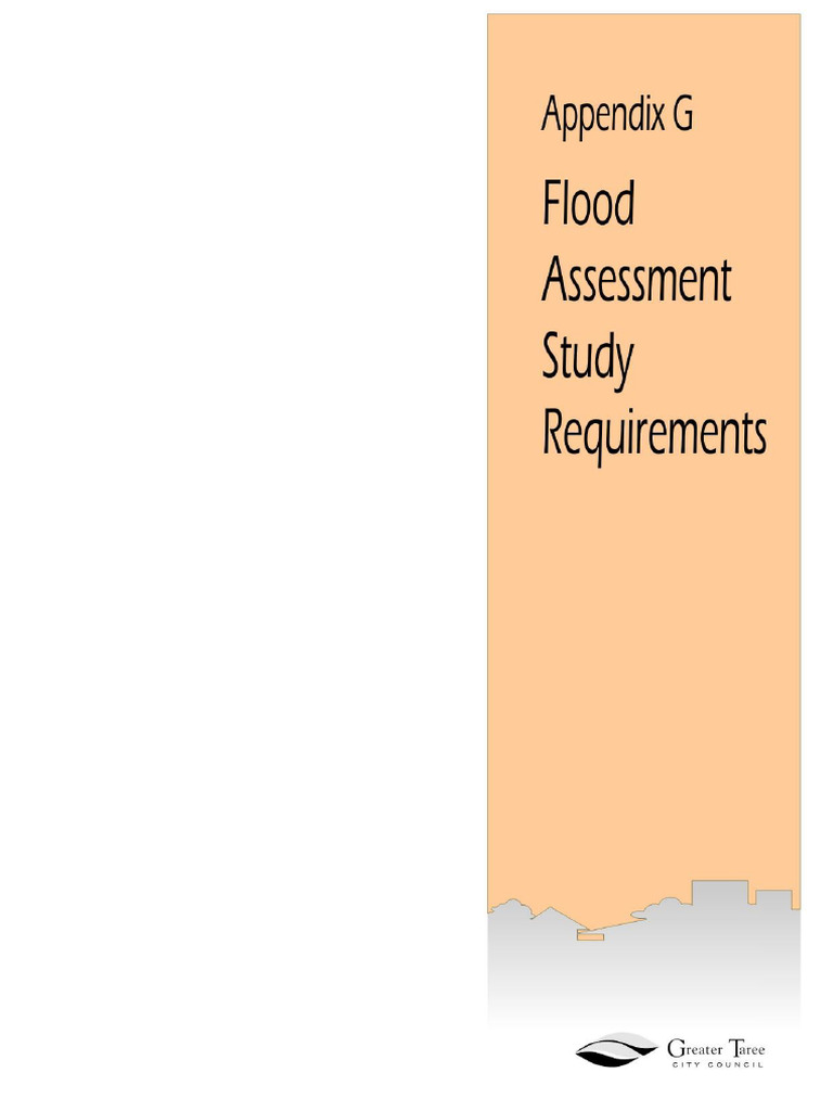 DCP 2010 Appendix G Flood Assessment Study Requirements | PDF | Flood ...