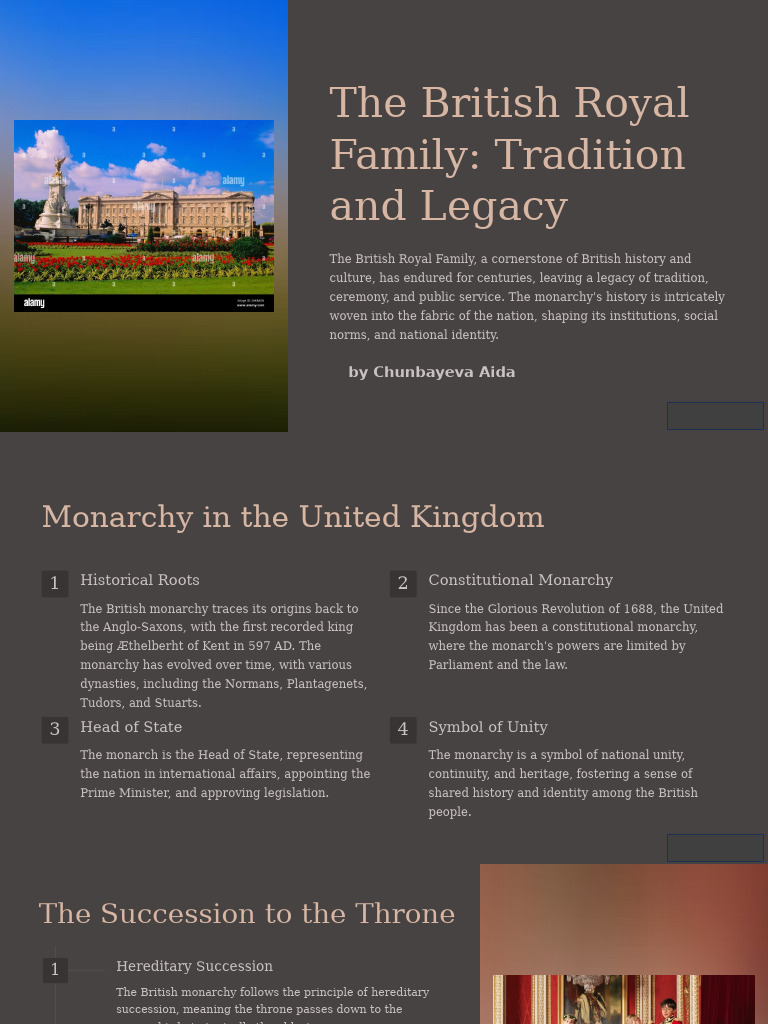 British Royal Family: Tradition & Legacy | PDF | Monarchy Of The United ...
