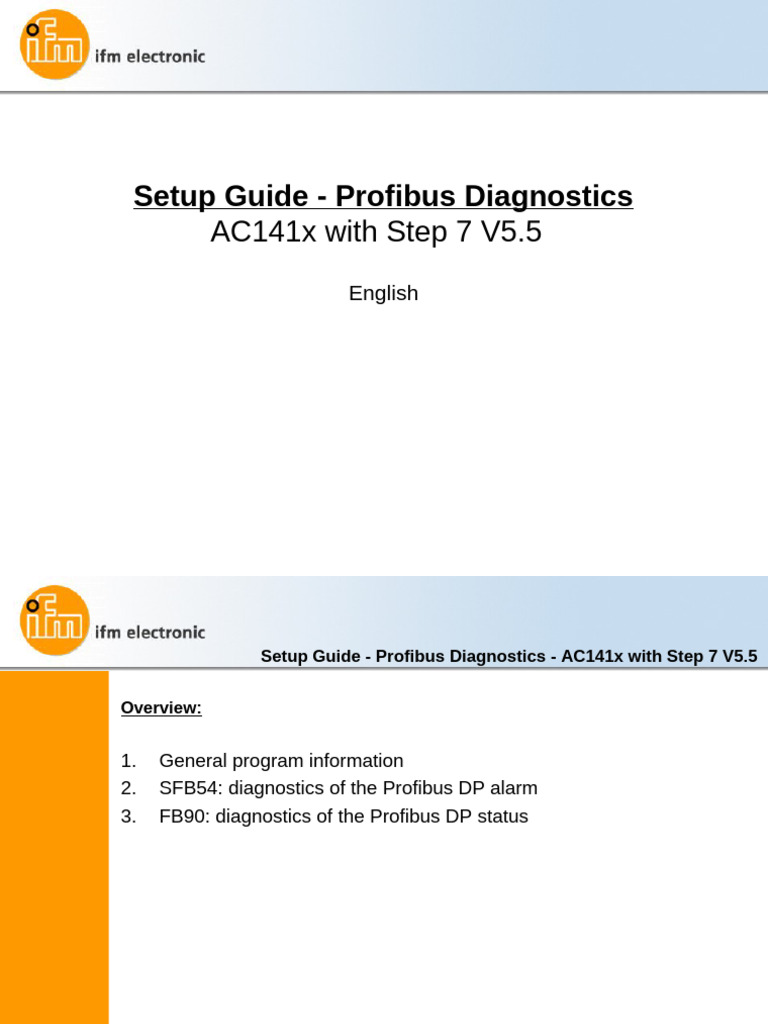 Setup Guide - Profibus Diagnose - Step7 V5.5 - English | PDF | Pointer (Computer Programming ...