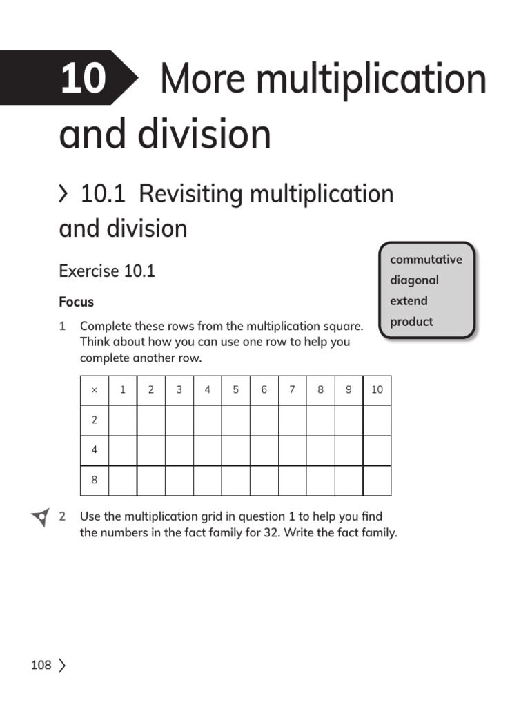 Unit 10 | PDF | Multiplication | Elementary Mathematics